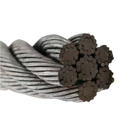 Câble Acier Galvanisé Ø3 à 12mm Sec , 7x19 - Norme EN 12 385